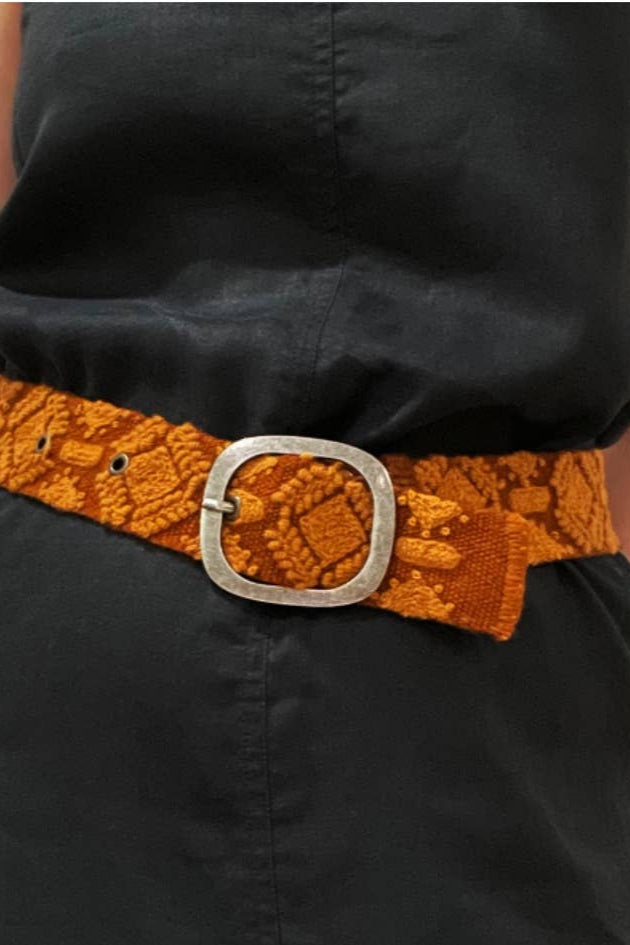 Terracotta Embroidered Wool Belt – Adlib Clothing