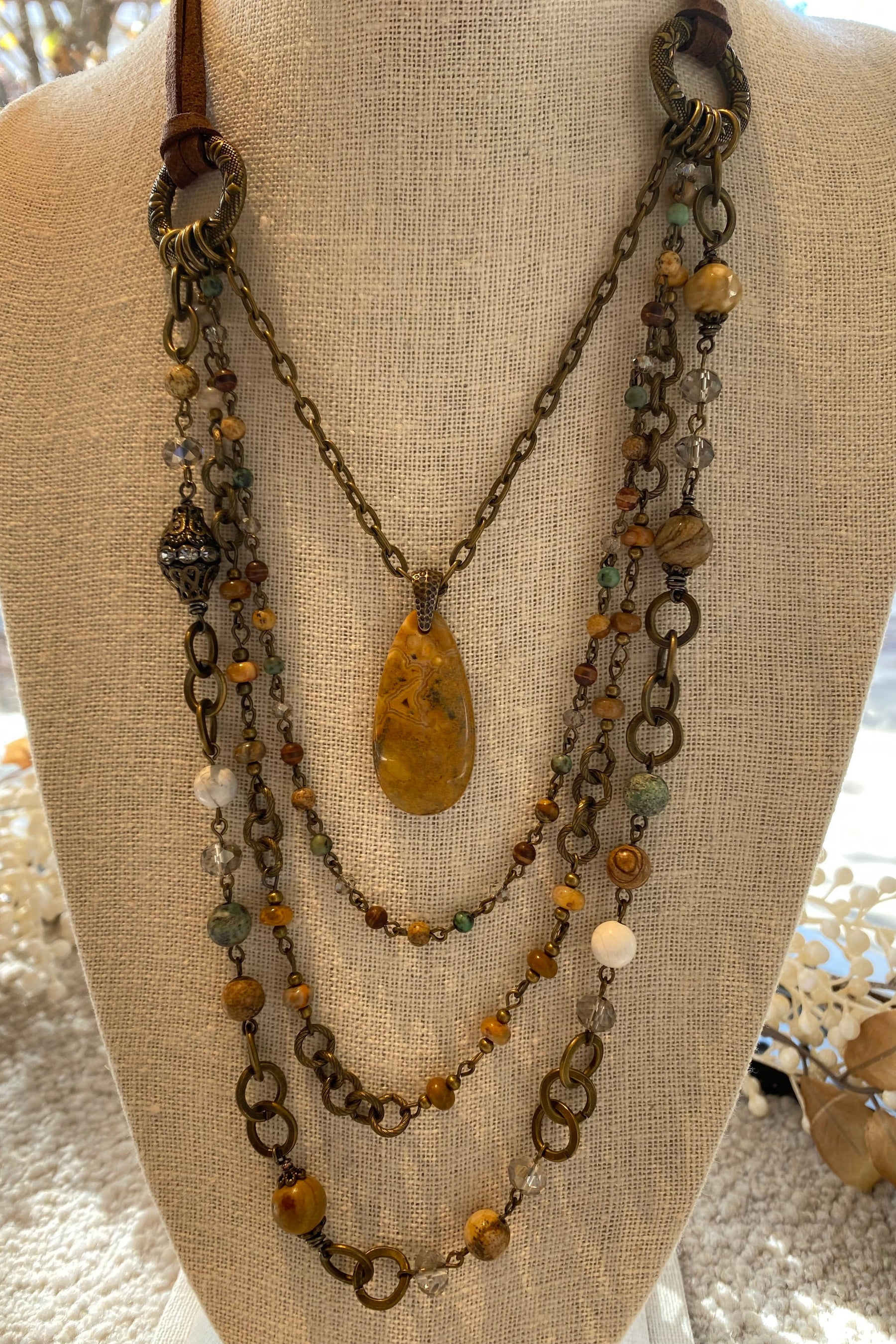 Gold Four Tiered Necklace – Adlib Clothing